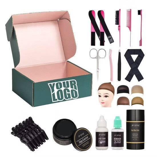 Complete Wig Installation Kit – Customizable Logo Box – Vanessaoforiwaa